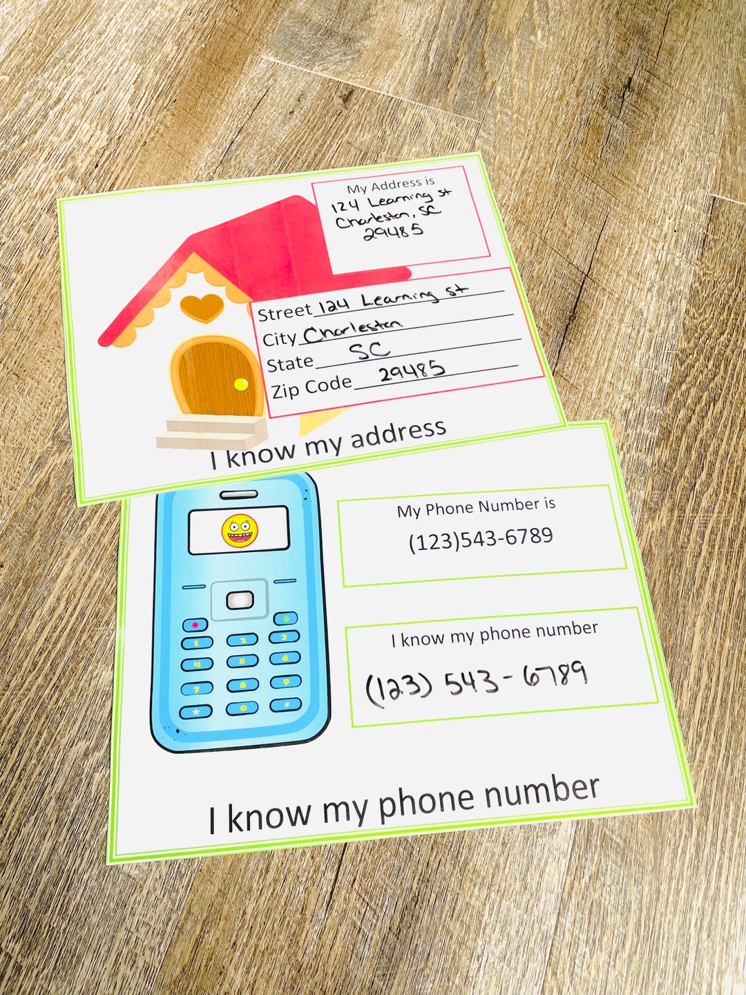 I Know My Address and Phone Number, Address and Phone Number Practice ...