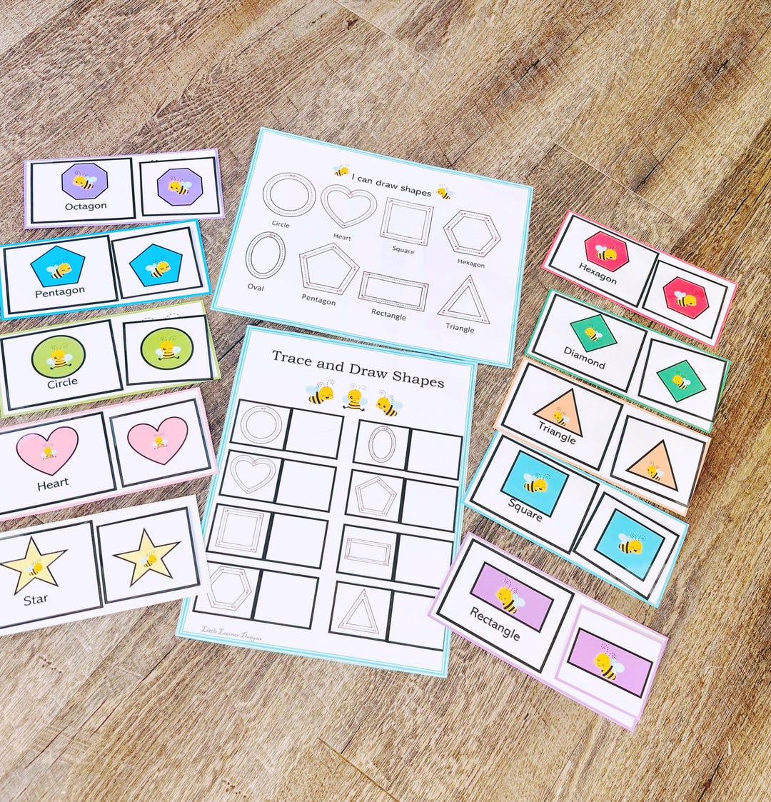 Shape Matching and Drawing Shapes Game, Learning Shapes, Shape ...