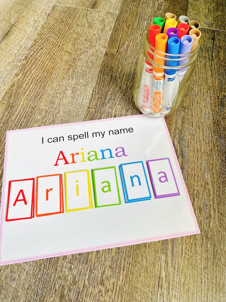 Name Spelling Activity | Learn to Spell My Name Game | Preschool Name ...