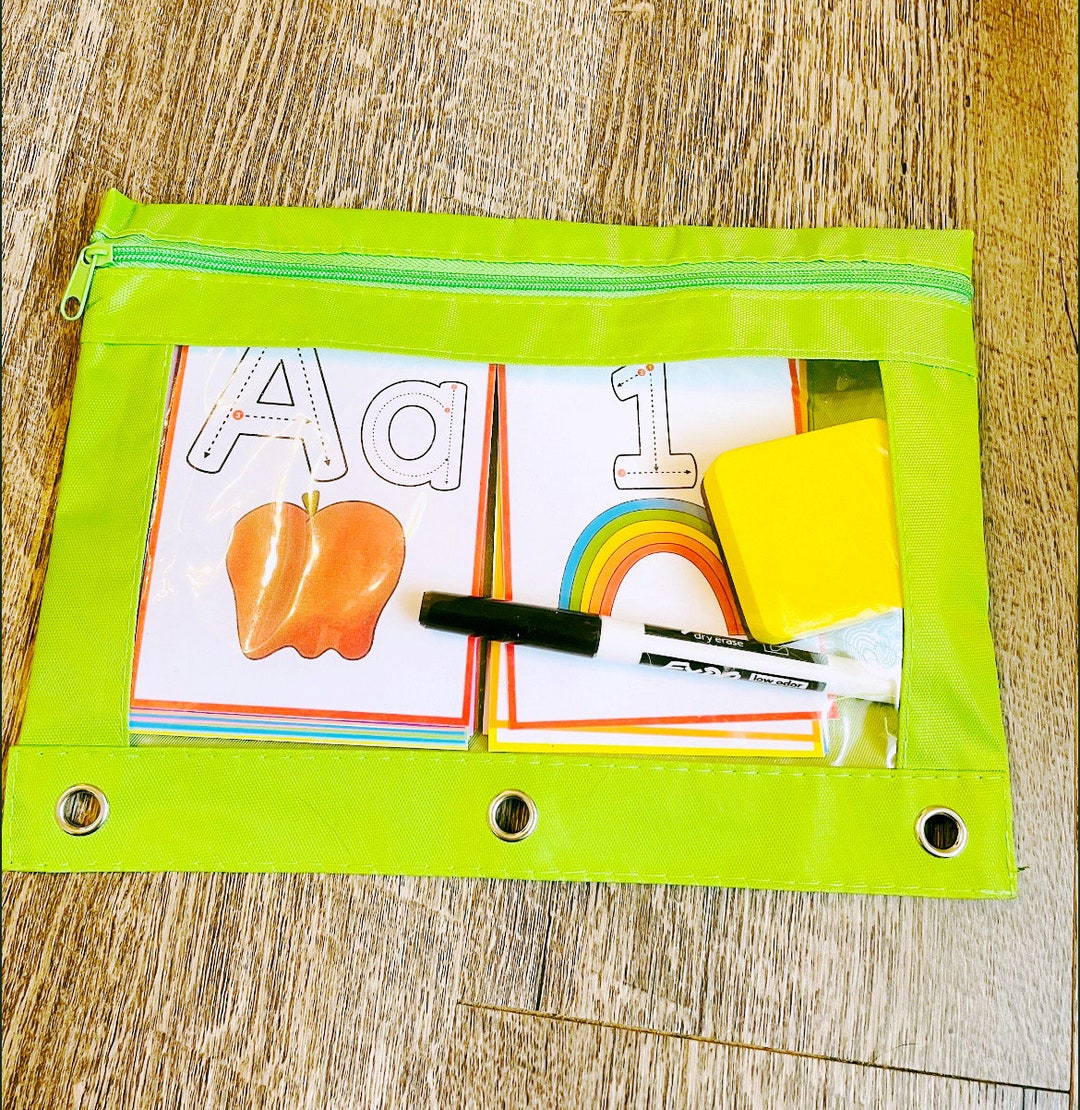 Alphabet and Number Tracing Cards, Preschool Curriculum, Letter Tracing ...