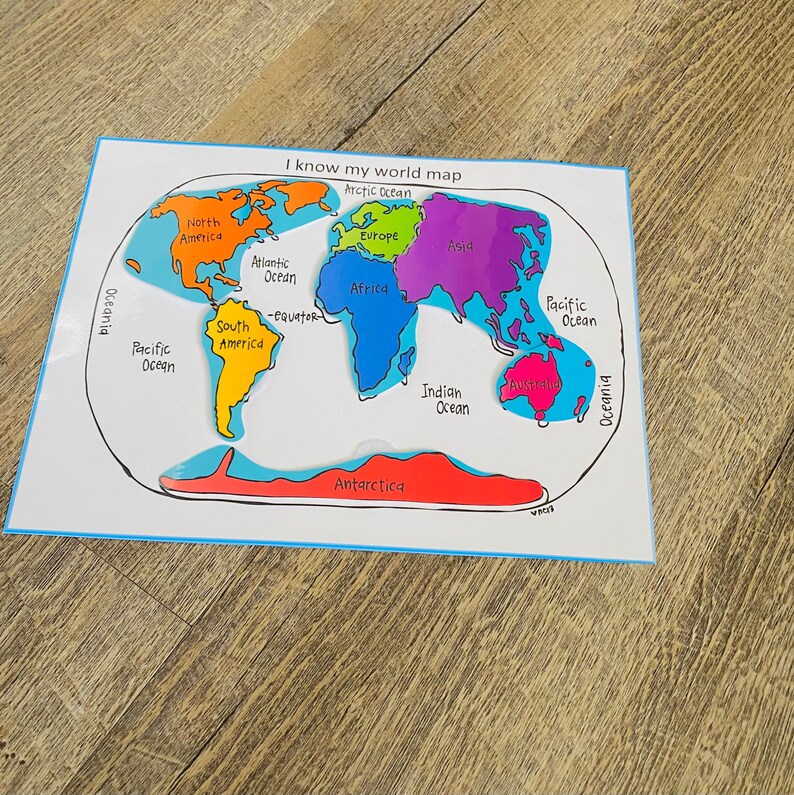 World Map Game Geography Homeschool Game I Know the World - Etsy
