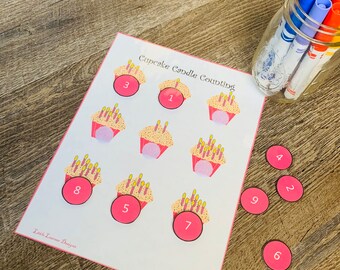Number Recognition Dice Game Learn Numbers 1-6 - Etsy