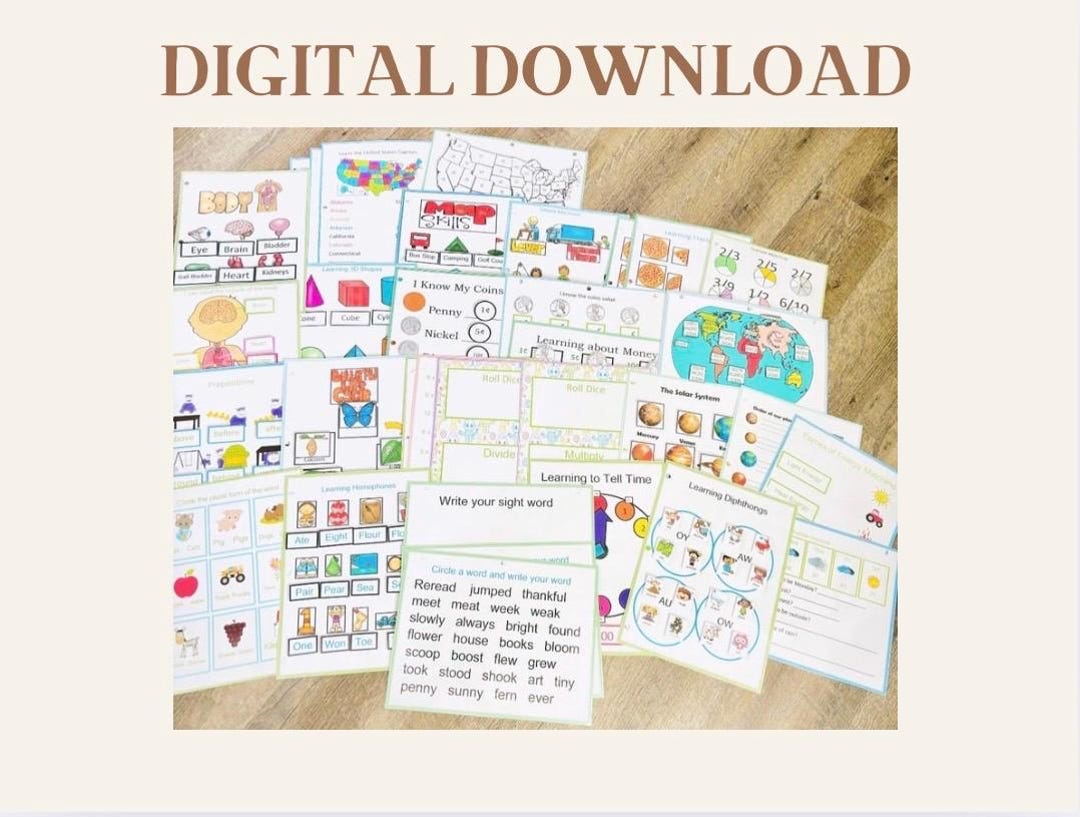 Third Grade Busy Binder, Printable 3rd Grade Homeschool Busy Book - Etsy