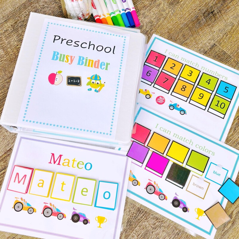 Preschool Learning Binder - Etsy