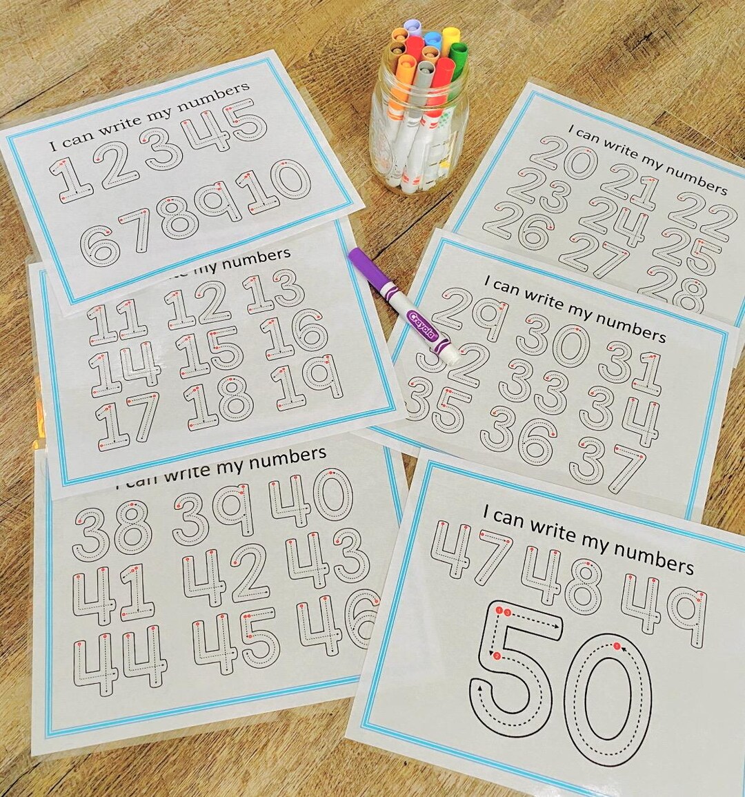 Number Tracing Game, Learning Numbers, Counting Game, Writing Numbers ...