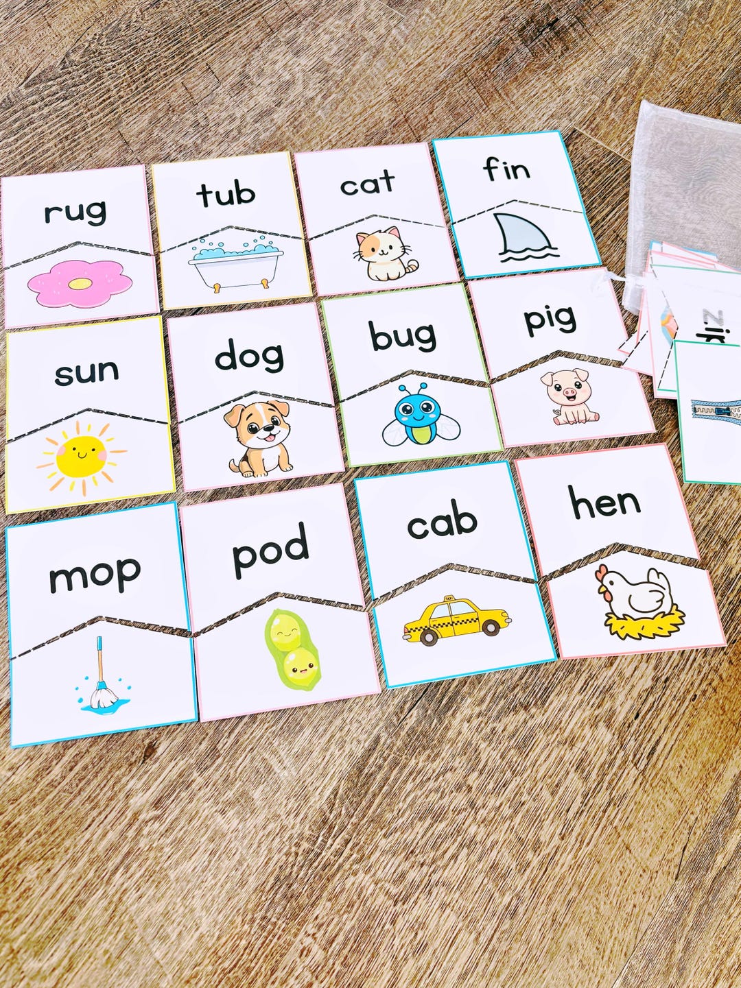 CVC Sight Words Reading Game, Homeschool Kindergarten - Etsy