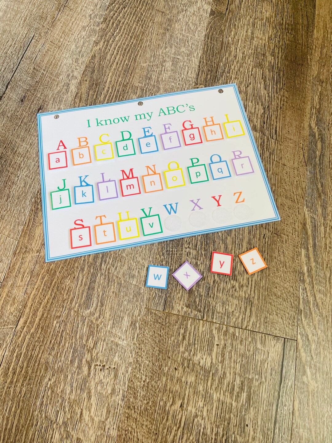 Alphabet Match Game Montessori Toddler Educational ABC Matching Game - Etsy