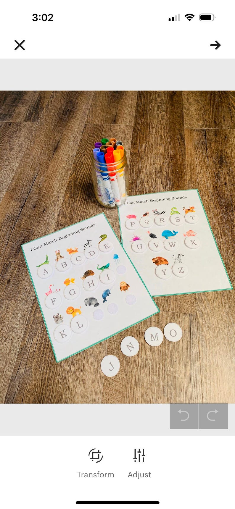 Alphabet Matching, Montessori Printable- Toddler, Preschool ...