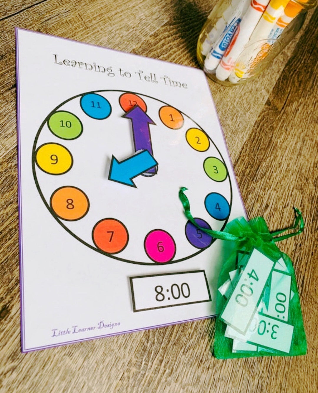 Telling Time - Kindergarten, First Grade, Homeschool Activity ...