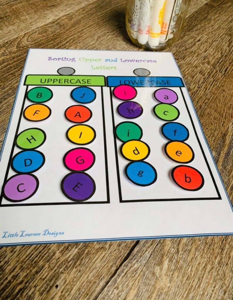 Alphabet Sorting, Montessori Printable- Toddler, Preschool ...