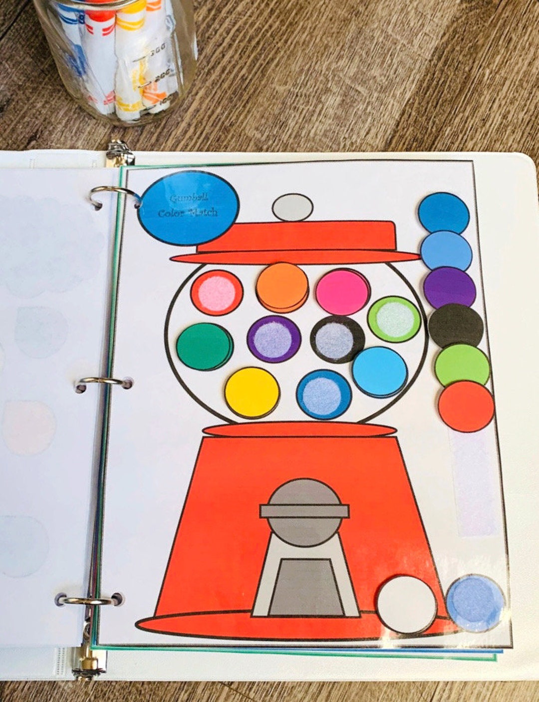 Gumball Color Matching Game - Etsy