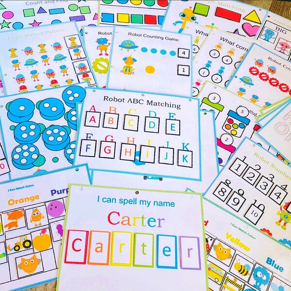 Preschool Learning Binder - Etsy