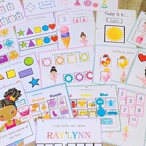 Preschool Learning Binder, Pre K Learning Binder, Toddler Busy Binder ...