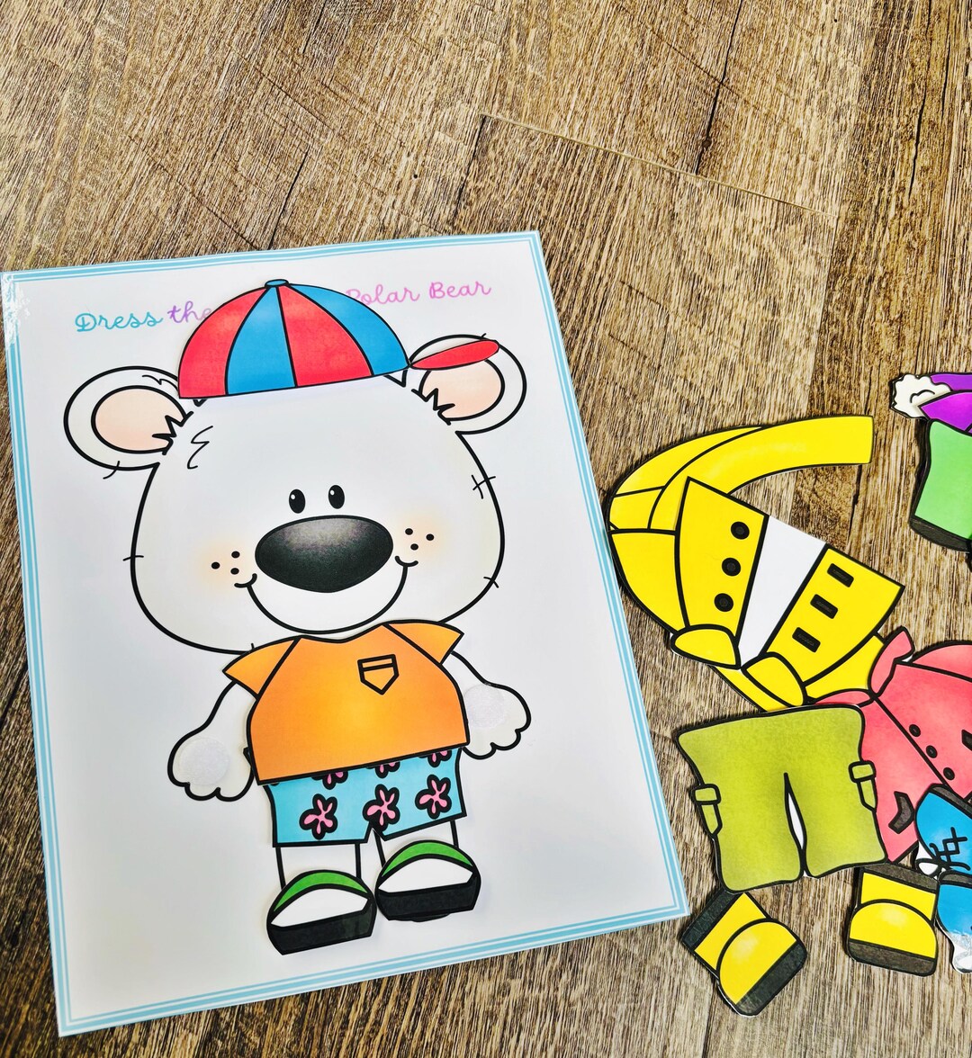 Weather Bear Dress-up Activity – Preschool, Kindergarten, Homeschool ...