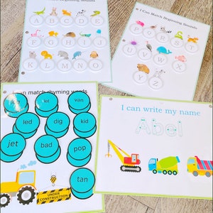 Large Kindergarten Learning Binder, Homeschooling, Learning to Read ...