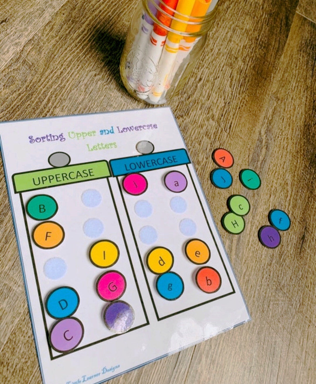 Alphabet Sorting - Preschool, Kindergarten, Homeschool Activity, Letter ...