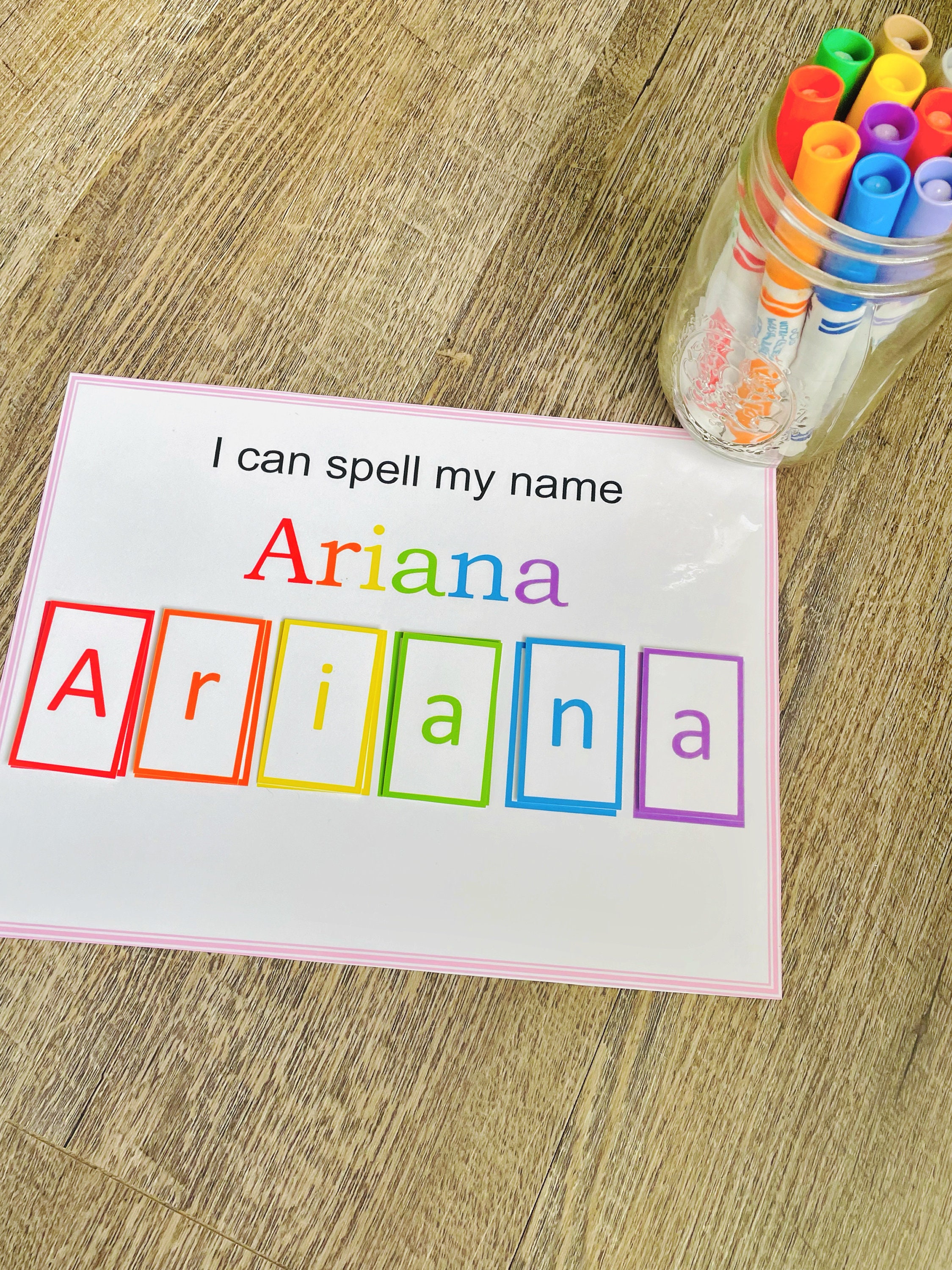Name Spelling Activity | Learn to Spell My Name Game | Preschool Name ...