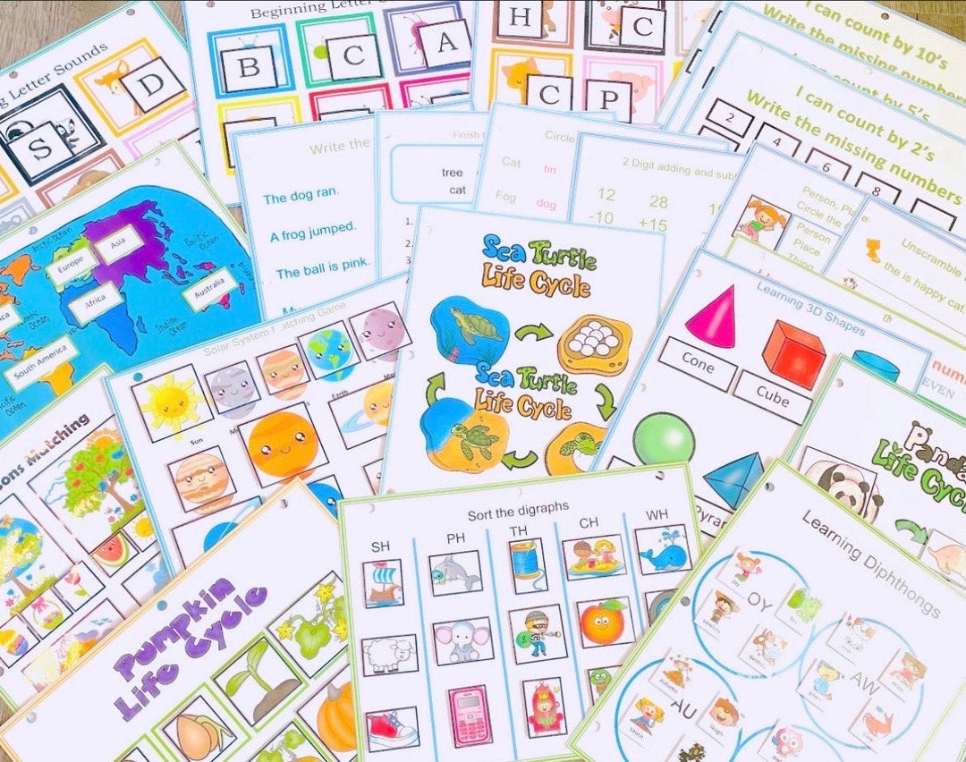 First Grade Binder Ages 5-7, First Grade Homeschool, 1st Grade Busy ...