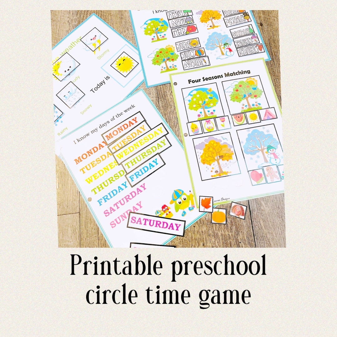 Preschool Kindergarten Circle Time Activities, Homeschool Preschool ...