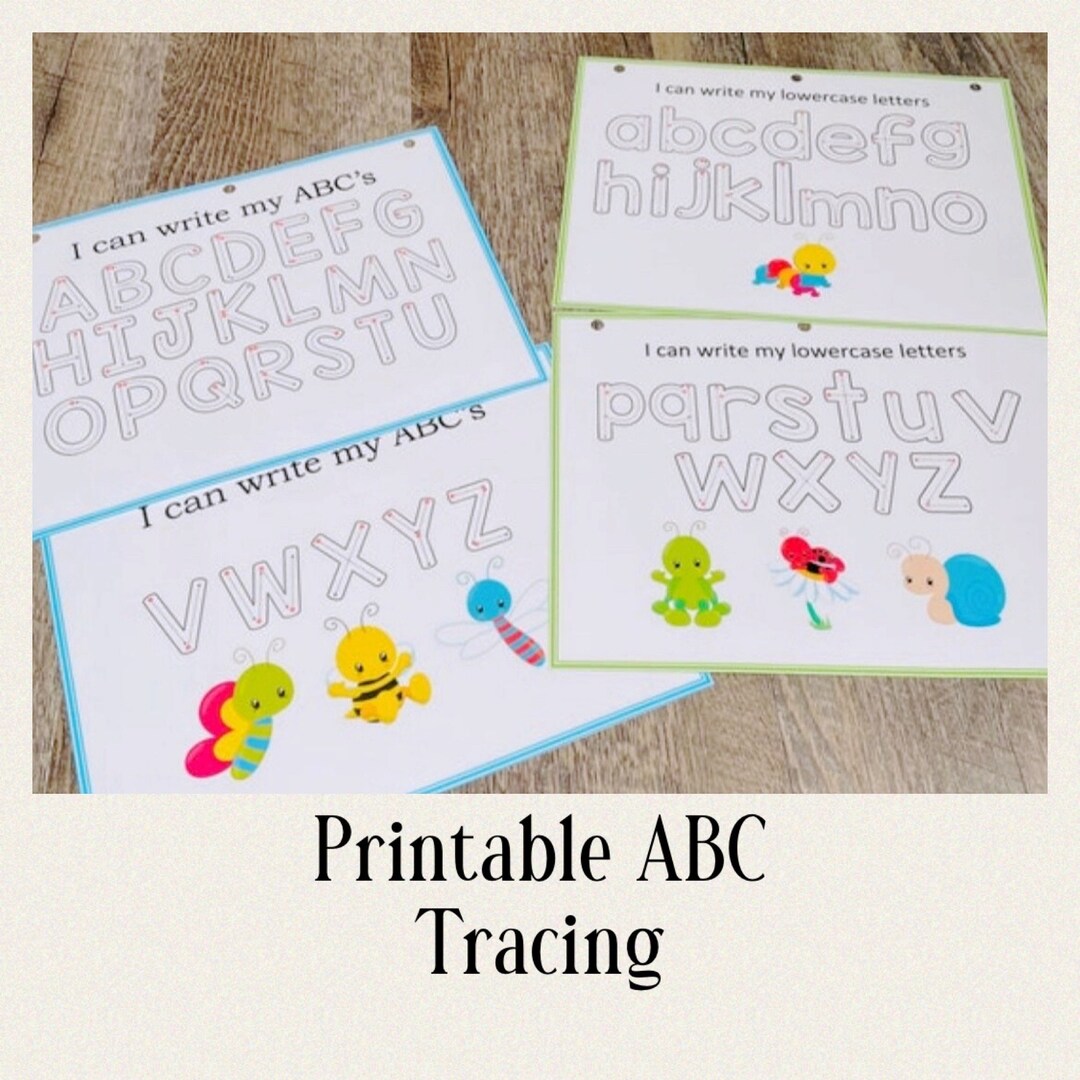 Alphabet Tracing Game, Printable Alphabet Writing Game, Preschool ...