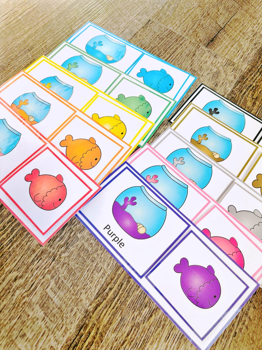 Color Matching Cards, Learning Colors, Color Recognition, Homeschool ...