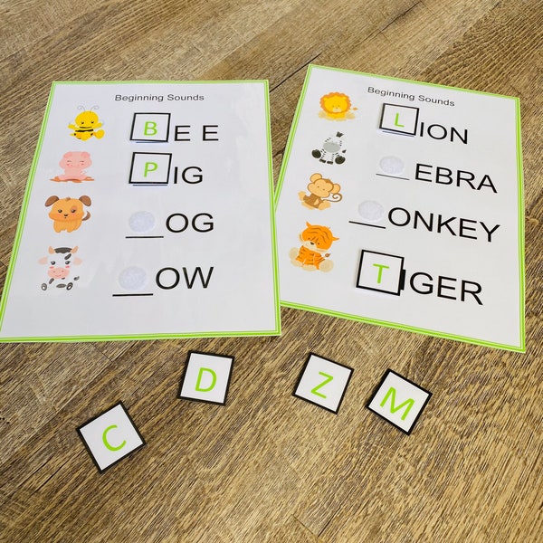 Beginning Sounds - Etsy
