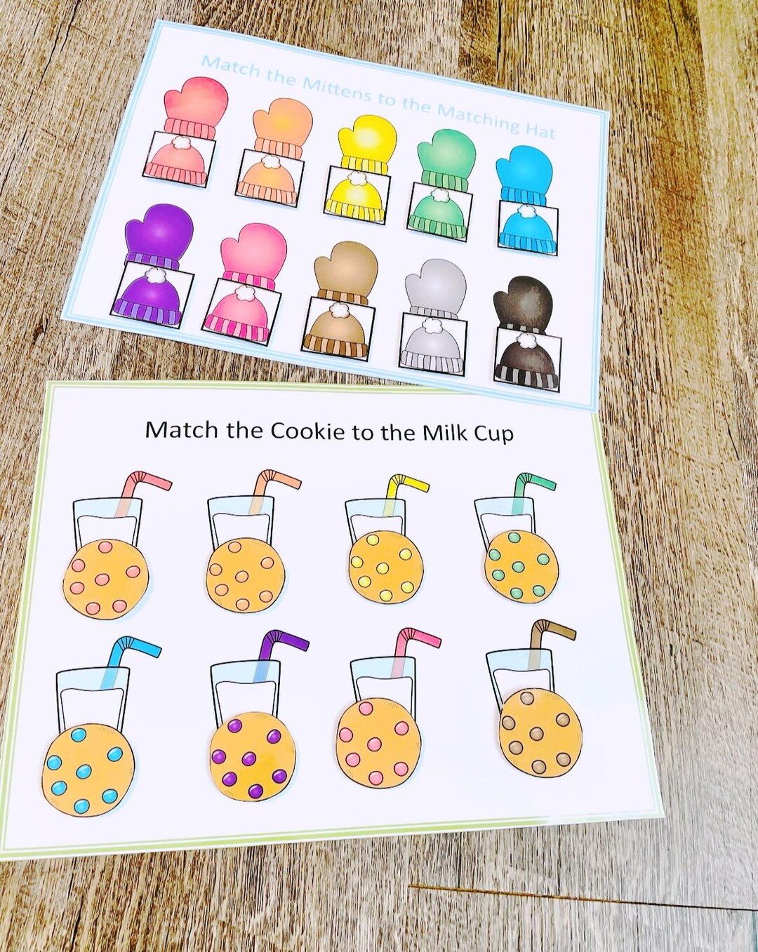 Winter Color Matching Games - Preschool, Kindergarten, Homeschool ...