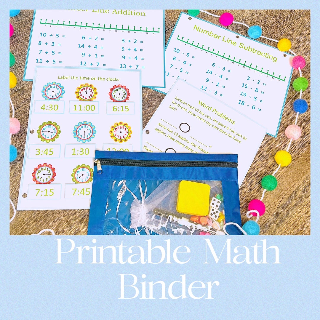 Printable Math Binder, 2nd and 3rd Grade Math, Homeschool Math Busy ...