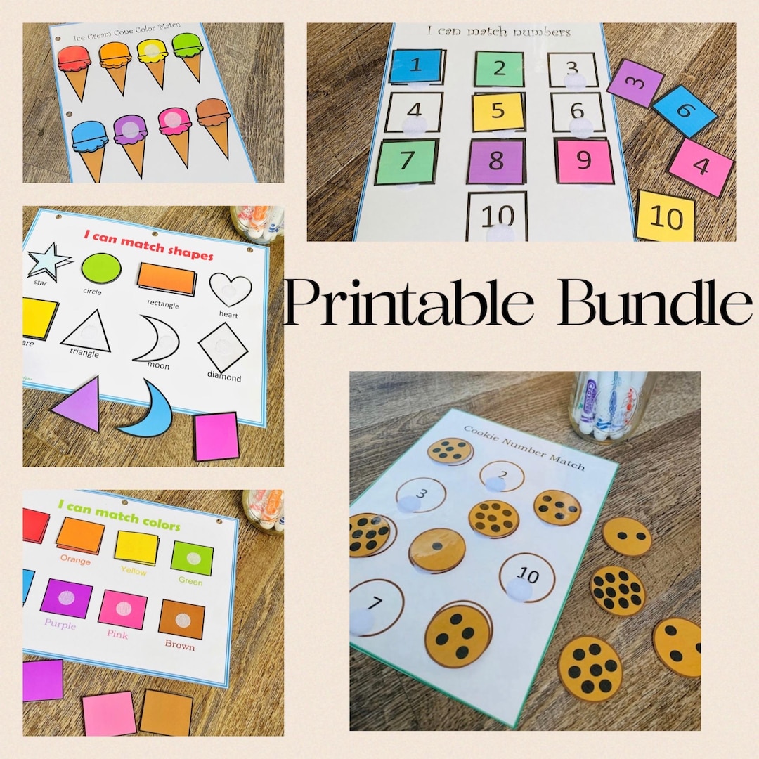 Learning Colors, Color Matching Game, Educational Preschool Printable ...