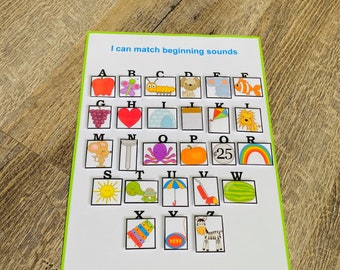 Picnic Basket Food Letter Match Alphabet Learning Game Toddler ...