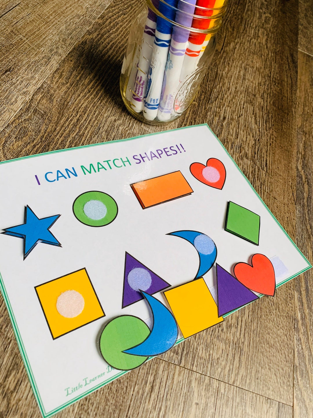 Shape Matching Game Learning Shapes Shape Recognition Game - Etsy