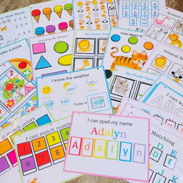 Preschool Learning Binder - Etsy