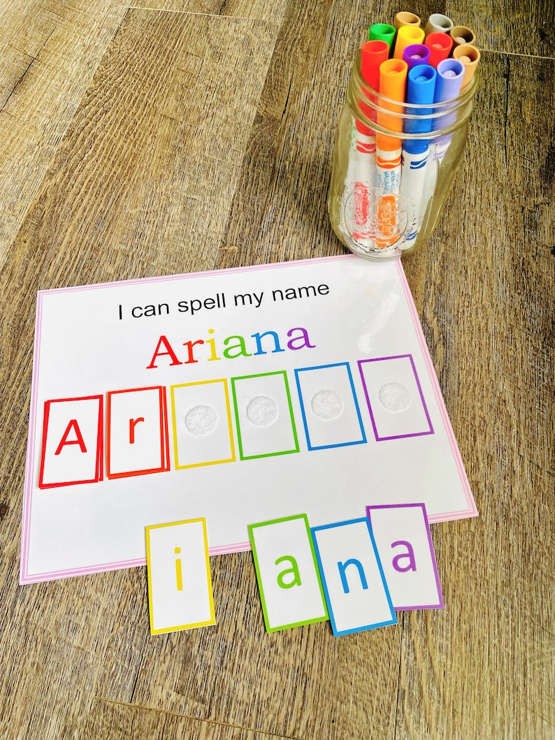 Name Spelling Activity | Learn to Spell My Name Game | Preschool Name ...