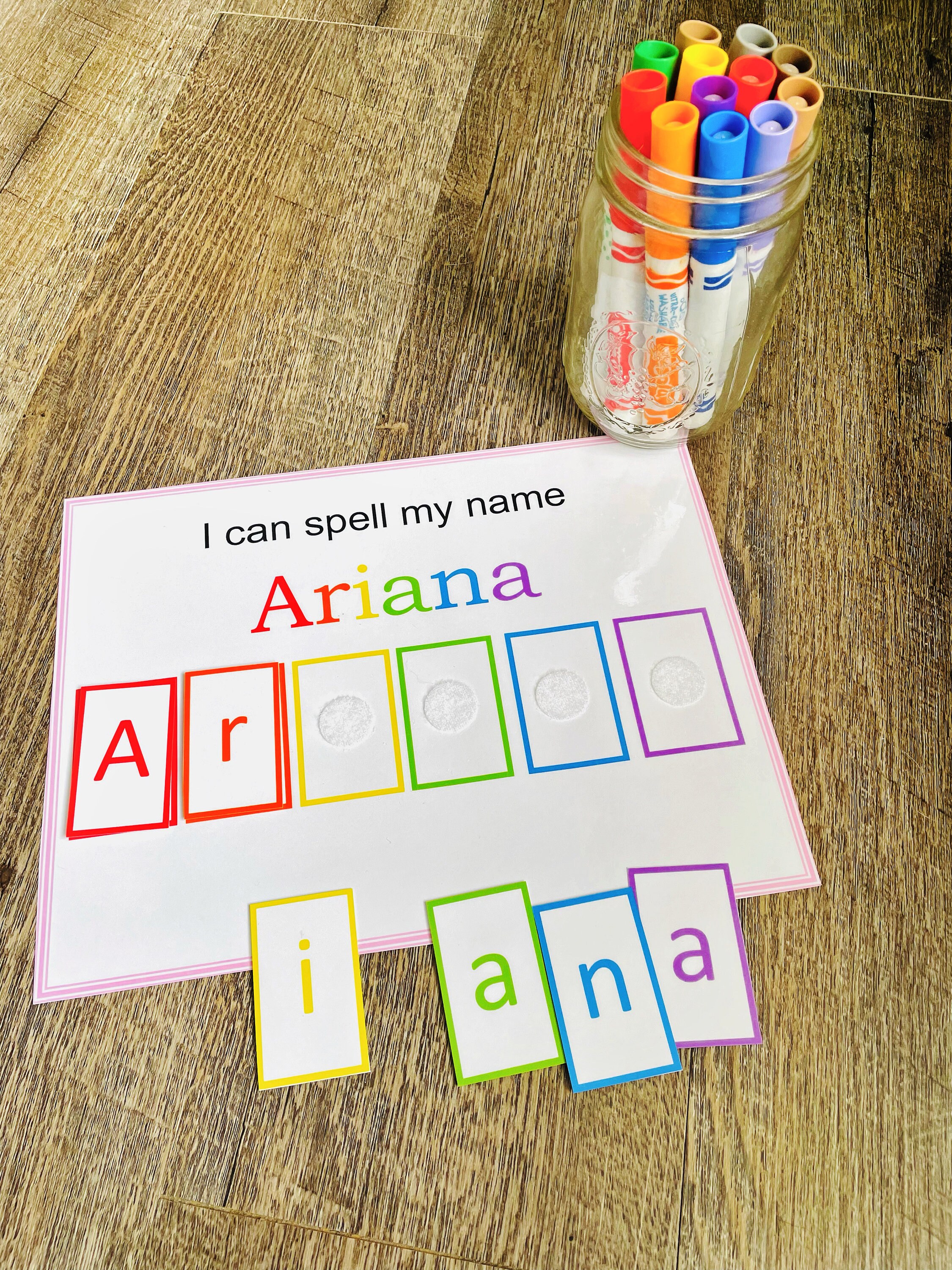 Name Spelling Activity | Learn to Spell My Name Game | Preschool Name ...