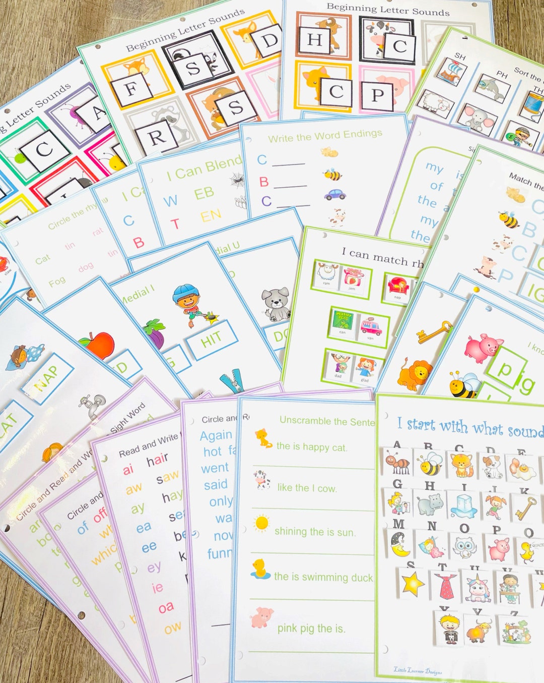 Kindergarten First Grade Binder Sight Word Phonics Binder - Etsy