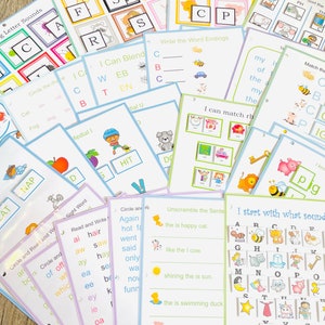 Kindergarten First Grade Binder Sight Word Phonics Binder - Etsy
