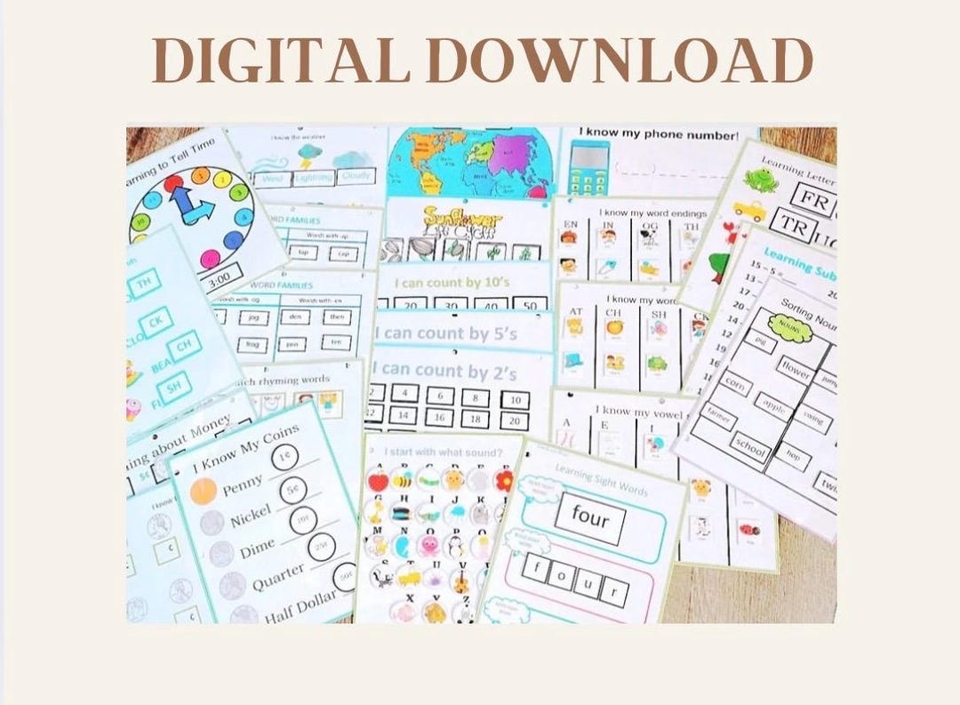 First Grade Printable Binder, 1st Grade Homeschool, First Grade ...