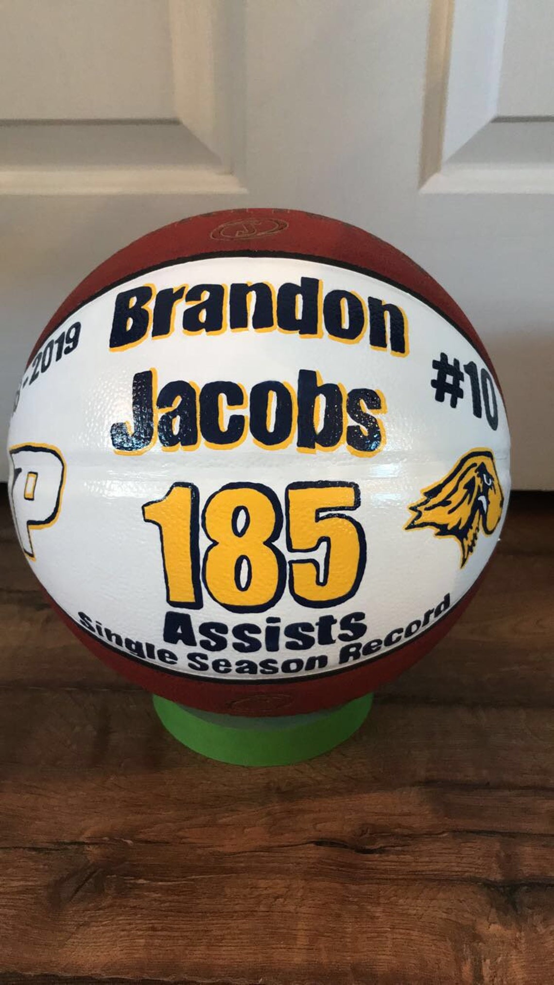 Custom Hand Painted Basketball, 1,000 Points, Your Name, Your Milestone ...