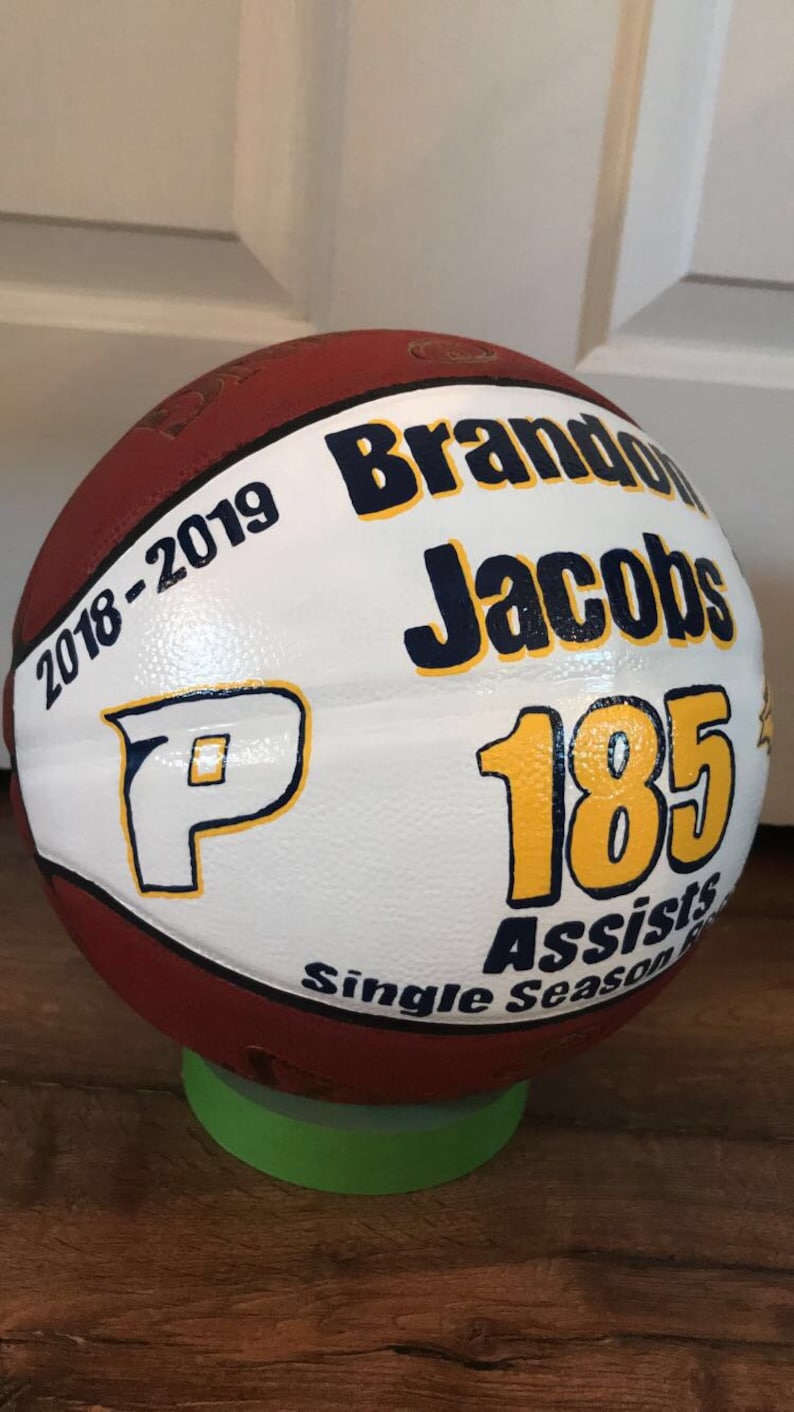 Custom Hand Painted Basketball, 1,000 Points, Your Name, Your Milestone ...