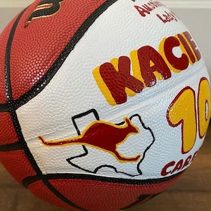 Custom Hand Painted Basketball, 1,000 Points, Your Name, Your Milestone ...