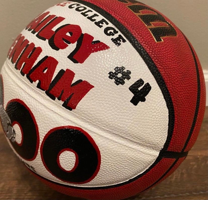 Custom Hand Painted Basketball, 1,000 Points, Your Name, Your Milestone ...