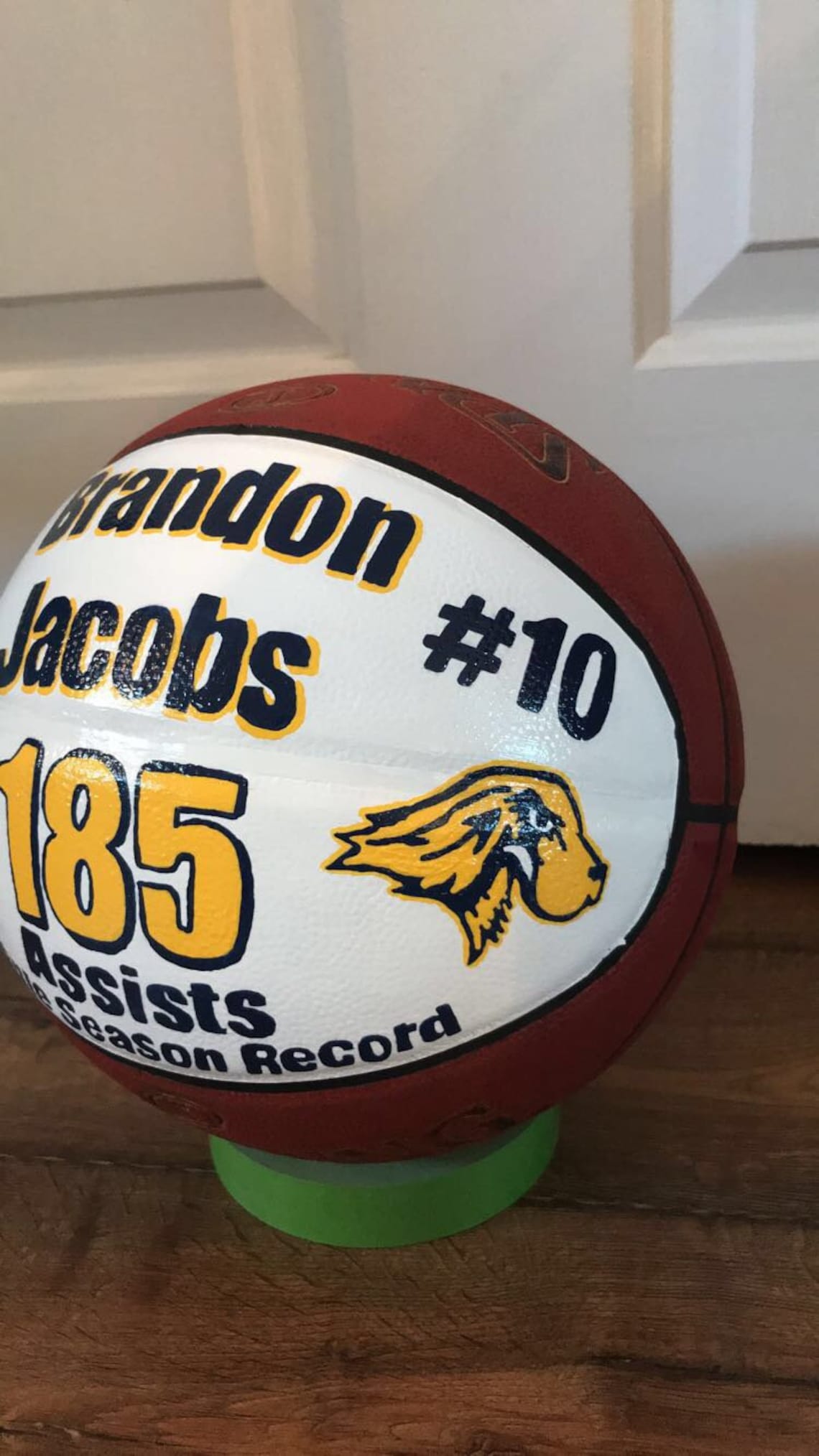 Custom Hand Painted Basketball, 1,000 Points, Your Name, Your Milestone ...
