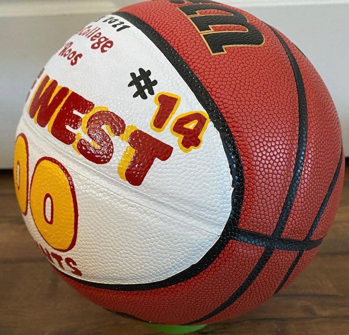 Custom Hand Painted Basketball, 1,000 Points, Your Name, Your Milestone ...