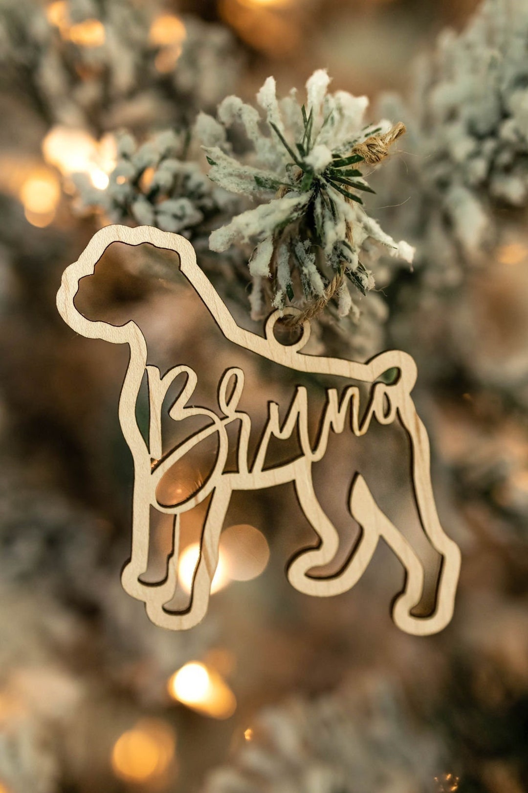 Custom Boxer Ornament L Personalized Boxer Ornament L Custom Dog ...