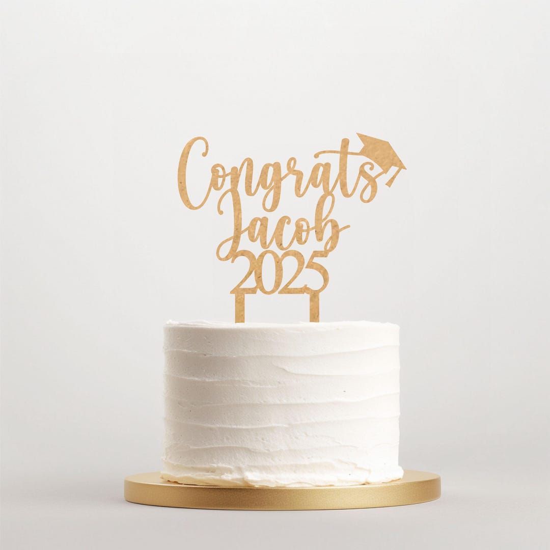 Personalized Graduation Cake Topper L Custom Graduation Cake Topper L ...