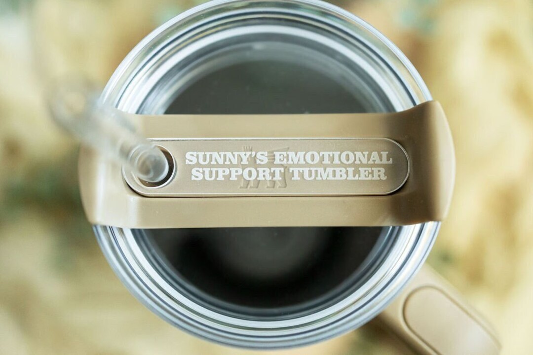 Emotional Support Tumbler Name Tag L Tumbler Accessory L Custom Tumbler ...