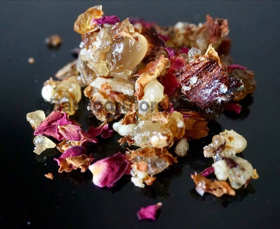 Bakhoor Rose Loban - Oman Hojari Frankincense Blended With Rose Oil and ...
