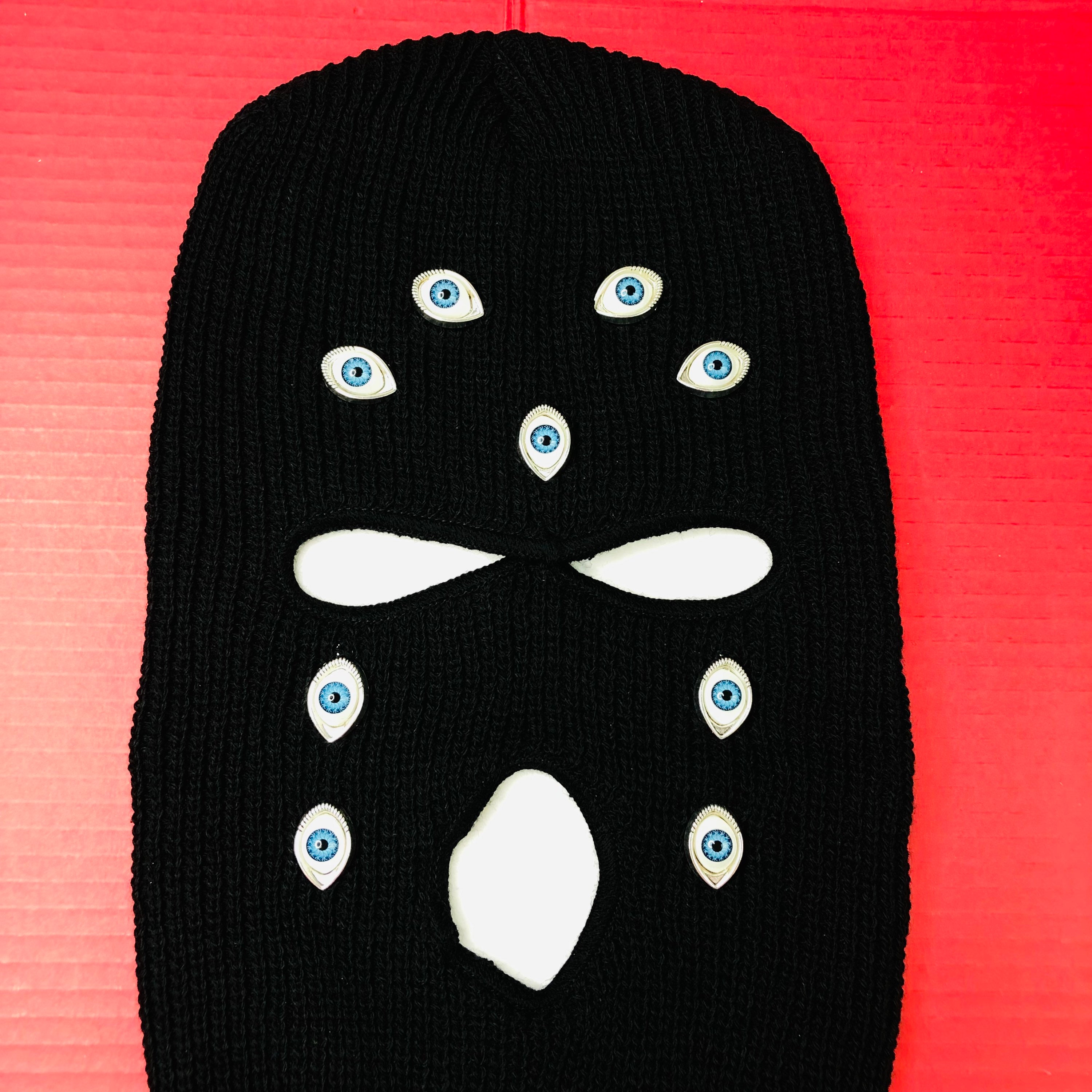 Creepy Eyes Ski Mask Red Blue Eyes Ski Mask Monster Ski Mask - Etsy UK
