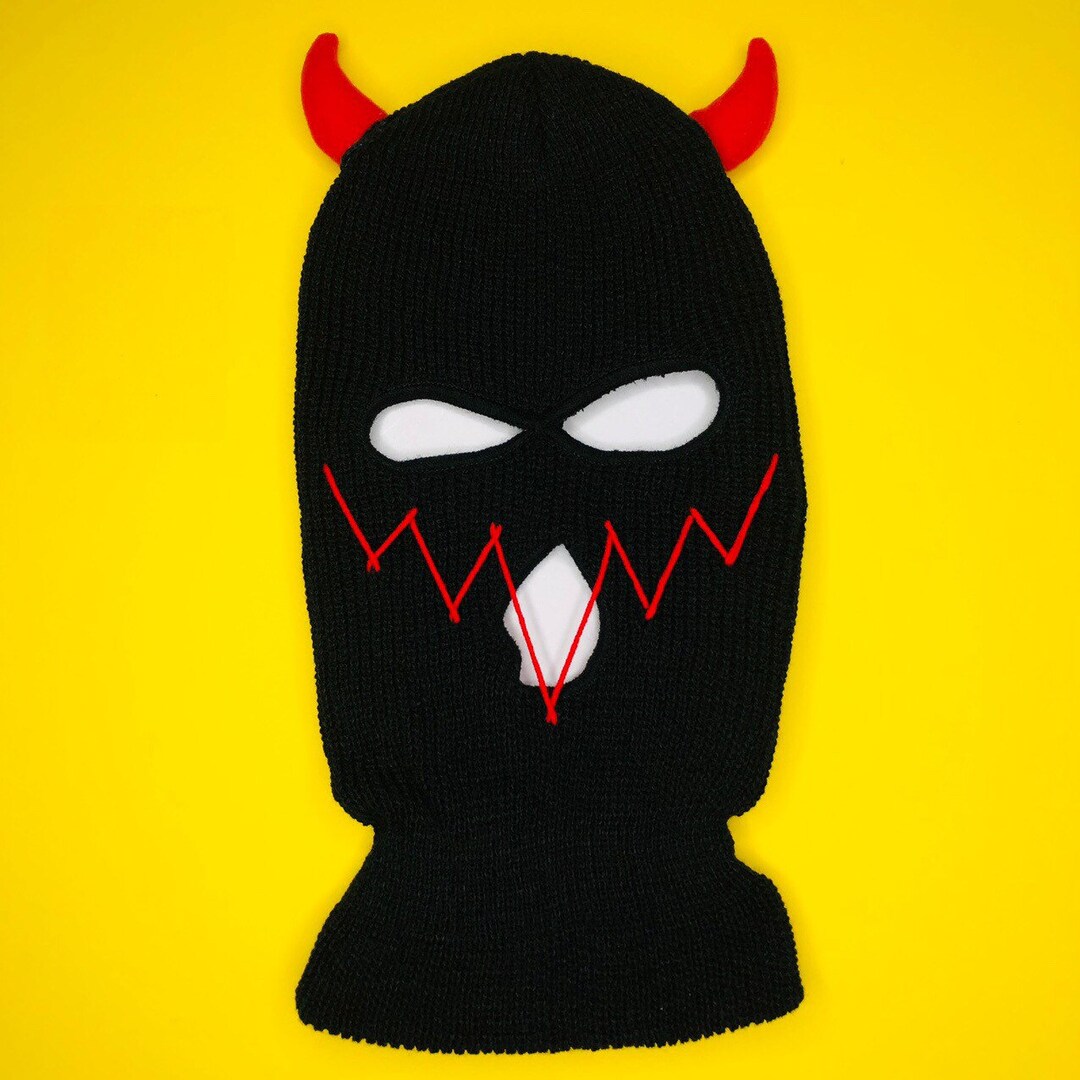 Unisex Super Sick CRY DEVIL Ski Mask Halloween Skimask Devil - Etsy