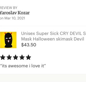 Unisex Super Sick CRY DEVIL Ski Mask Halloween Skimask Devil - Etsy